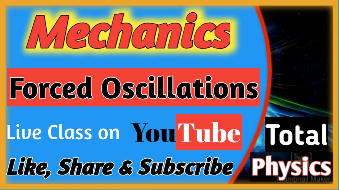 BSc First Year | Forced Oscillation | Differential Equation and ...