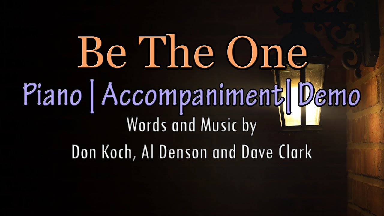 Be The One | Piano | Accompaniment - YouTube