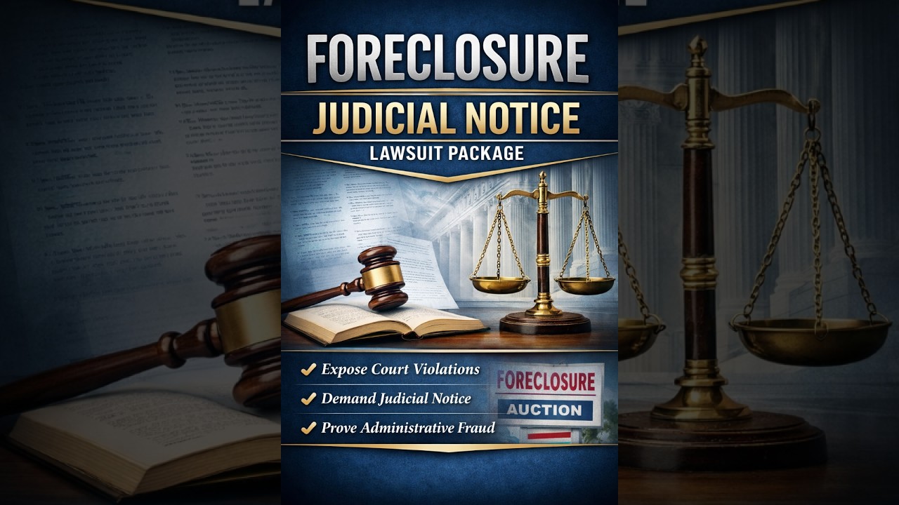 Foreclosure Judicial Notice- When They Ignore the Notice - YouTube
