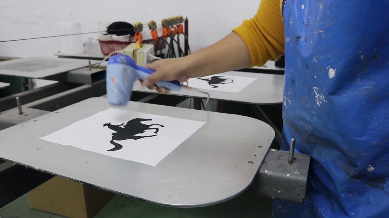 How to screen Mirror Gloss print (Mirror effect chemical) - YouTube