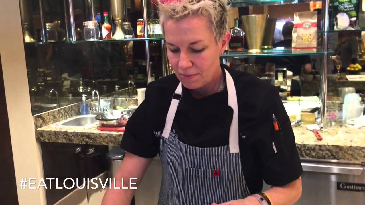 Celebrity Chef Elizabeth Falkner Cooking At The Kentucky Derby Mansion ...