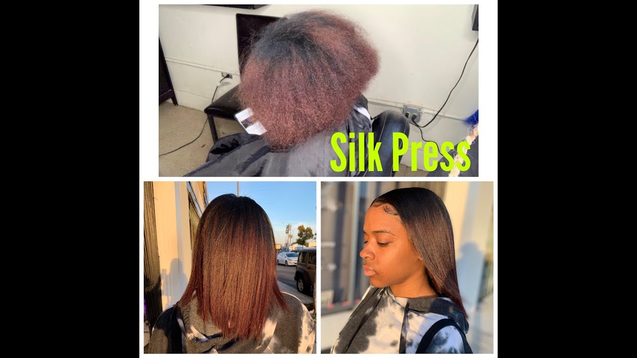 SILK PRESS DETAILED TUTORIAL ON NATURAL HAIR - YouTube