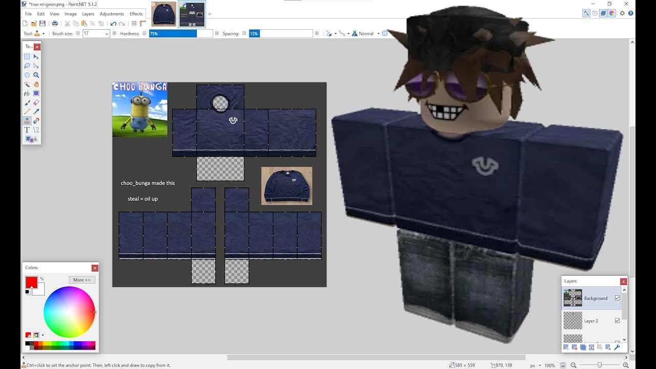 roblox true religeon photobash tutorial - YouTube