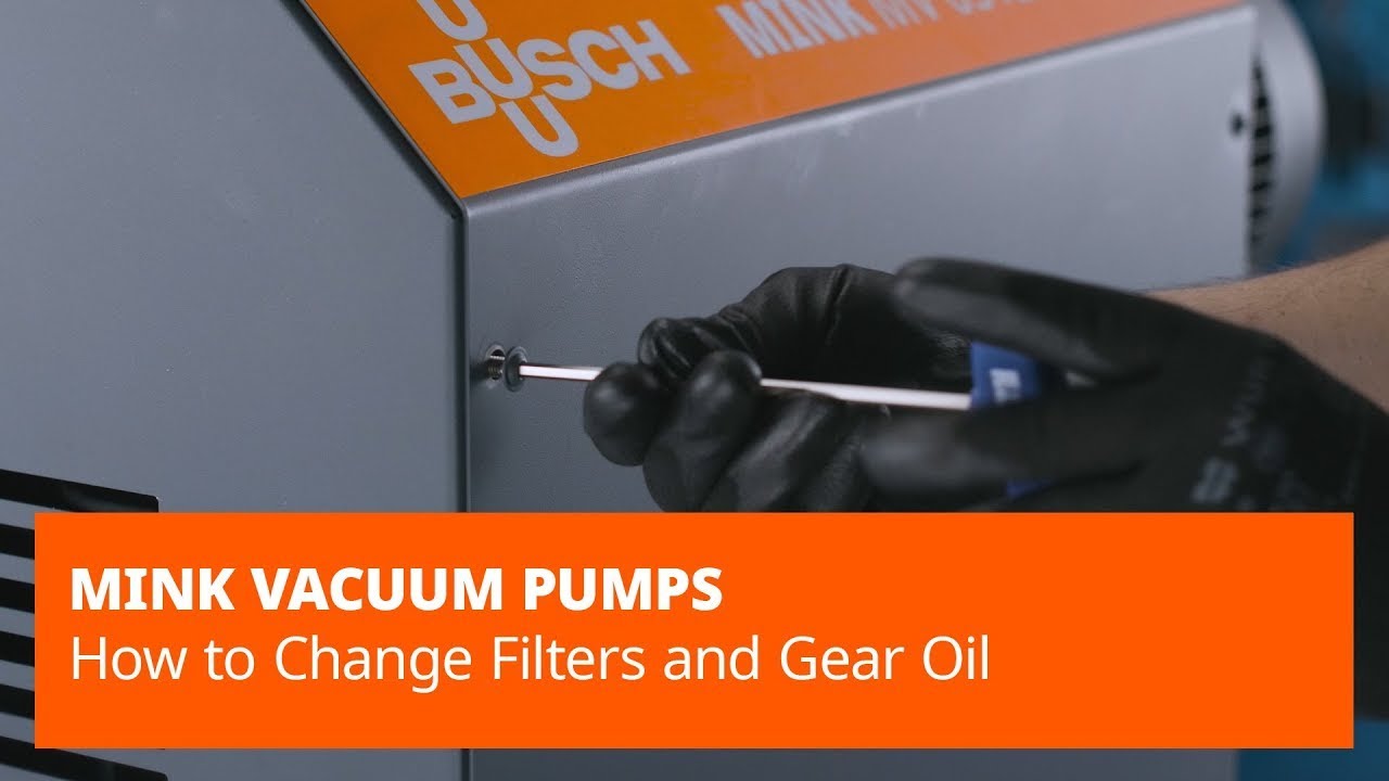 How to Change Filters and Gear Oil in MINK Vacuum Pumps - YouTube