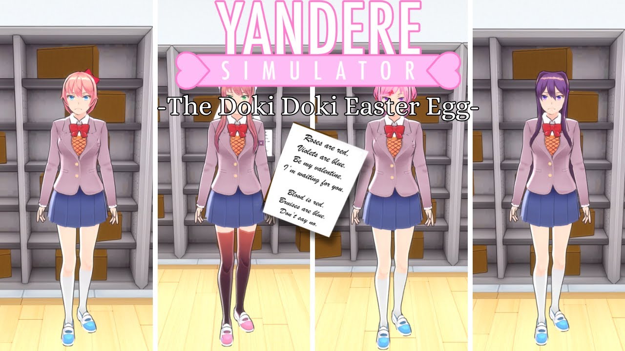 The Old Doki Doki Easter Egg | Yandere Simulator - YouTube