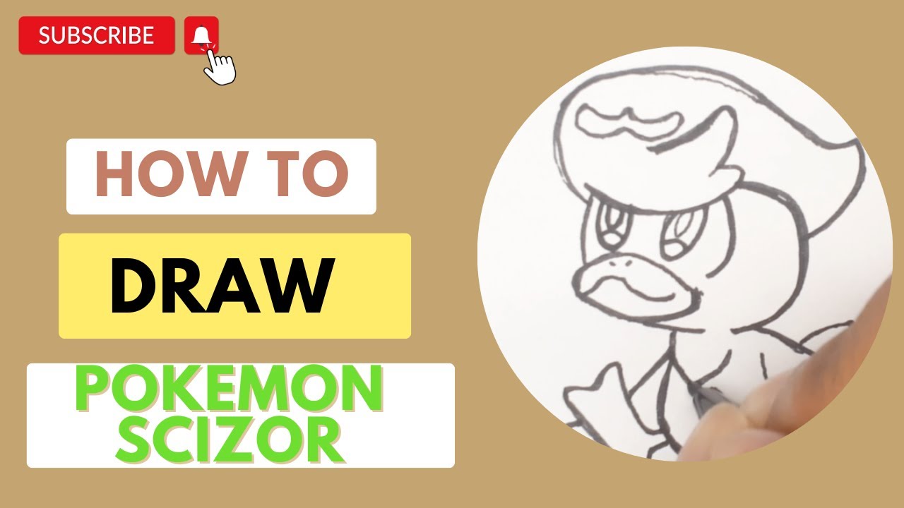 HOW TO DRAW POKEMON SCIZOR - SCIZOR POKEMON FAN ART - YouTube