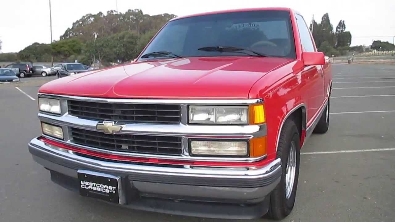 1994 Red Chevrolet Silvarado Truck Walkaround - YouTube