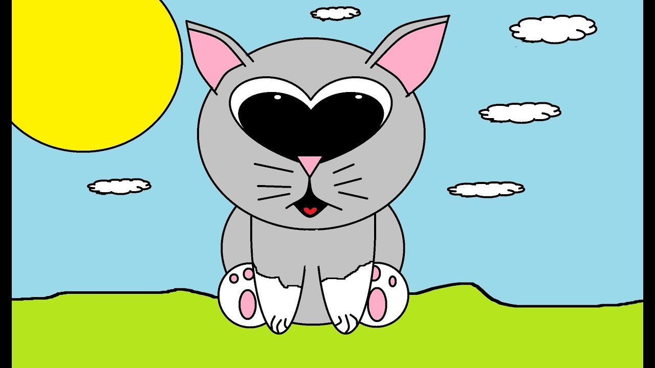 GATO, CANTA, PINTA Y COLOREA - YouTube