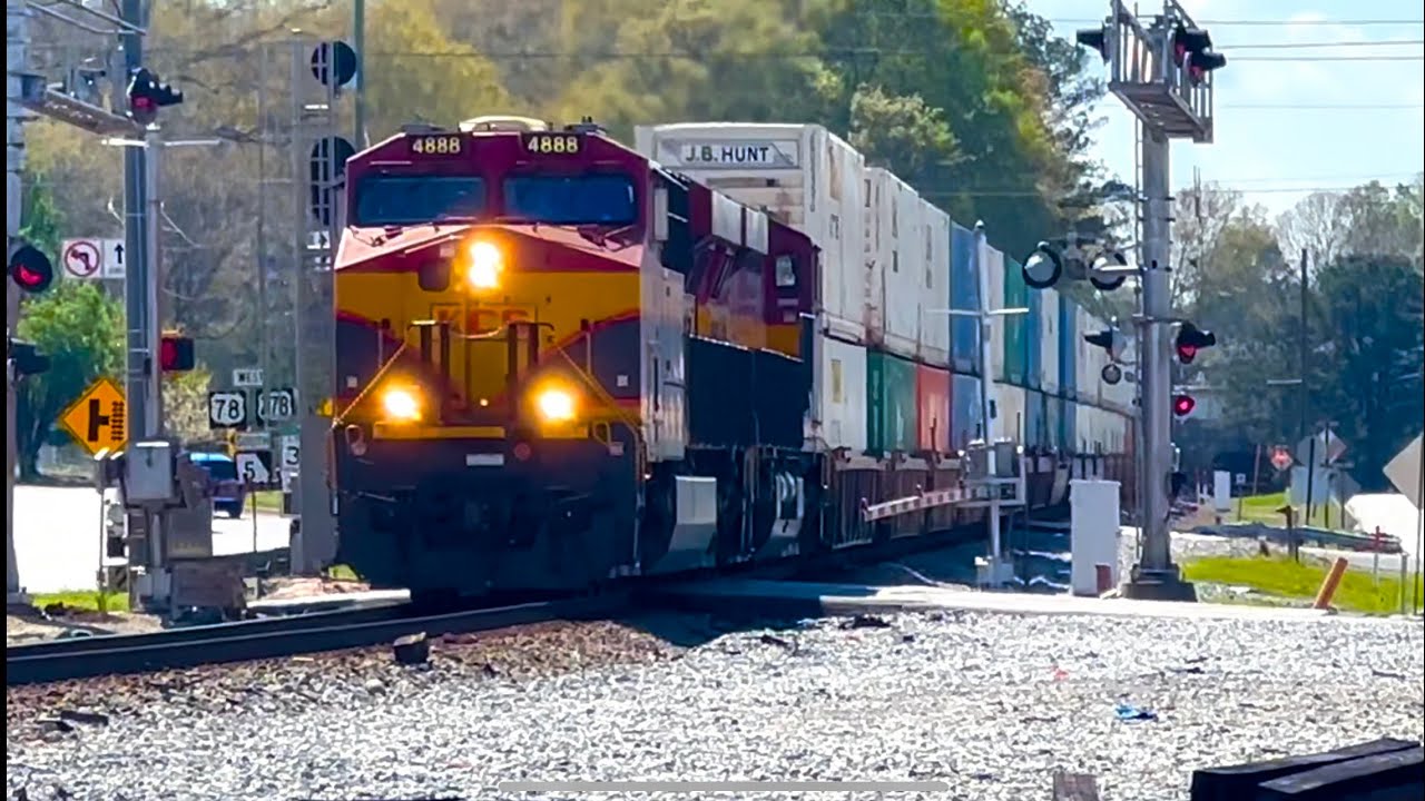 Monsterous NS 26A: KCS 4888 4878 3/25/23 Austell GA - YouTube
