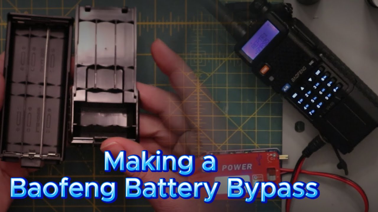 Baofeng HT battery bypass - YouTube