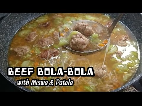 BEEF BOLA-BOLA with Miswa & Patola - YouTube