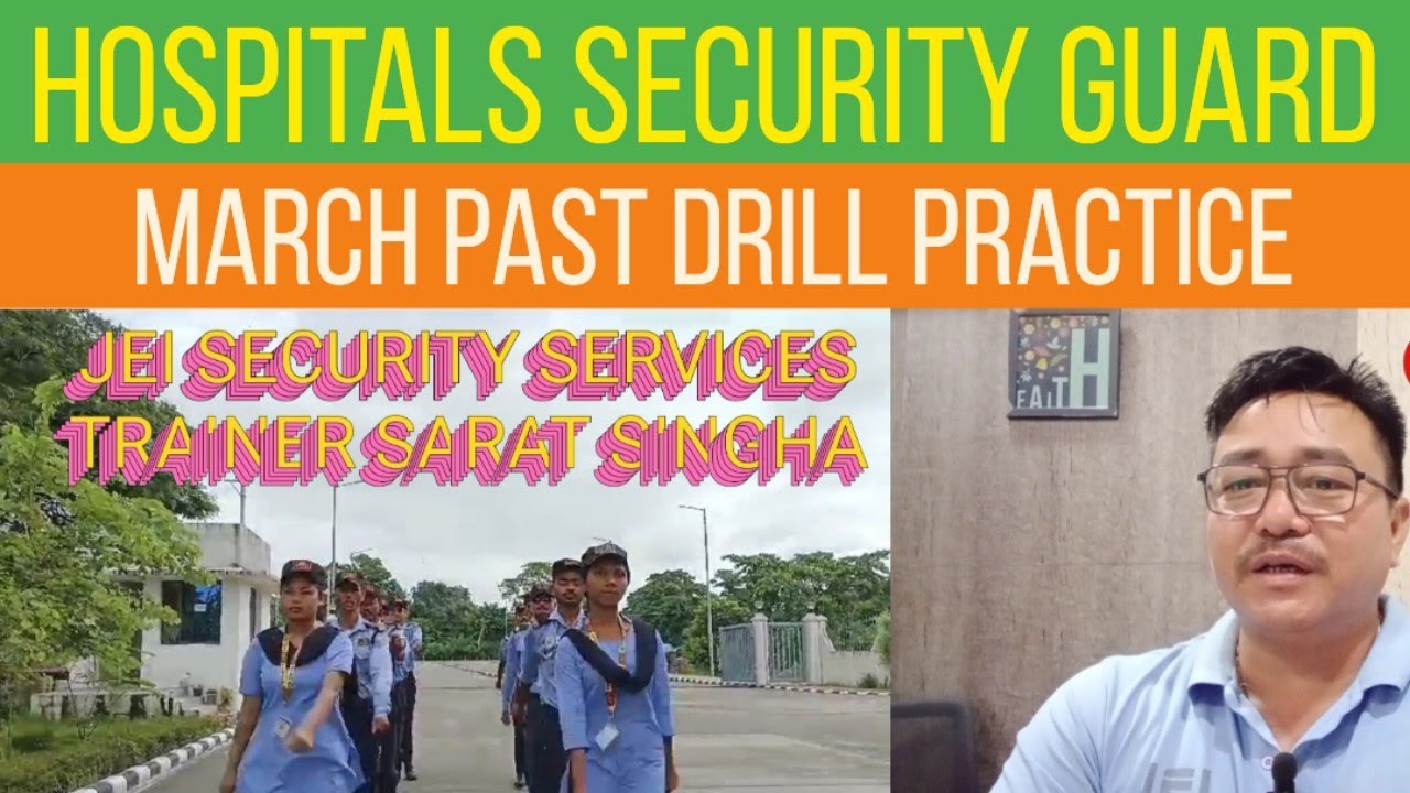 Hospitals Security Guard March Past Drill Practice II @Saratsingha2024 ...