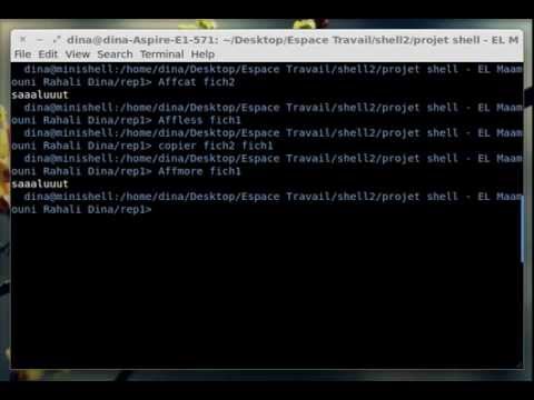 Interpréteur de commande (linux) en Python "Mini Shell" - YouTube