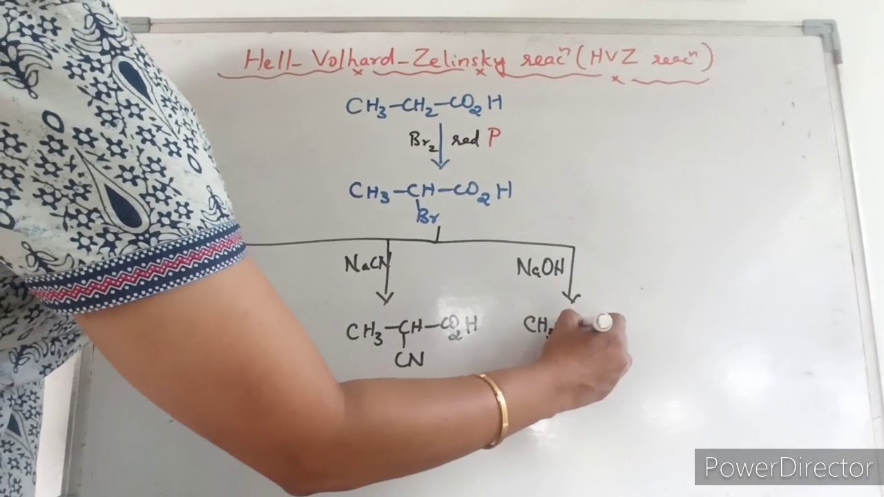 Hell-Volhard-Zelinsky (HVZ) reaction - YouTube