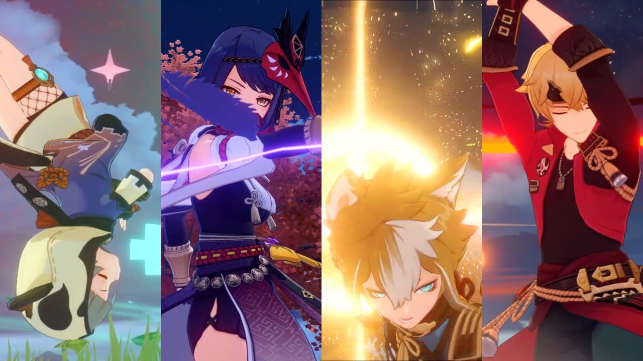 When Inazuma 4-stars have Burst Animations | Genshin Impact - YouTube