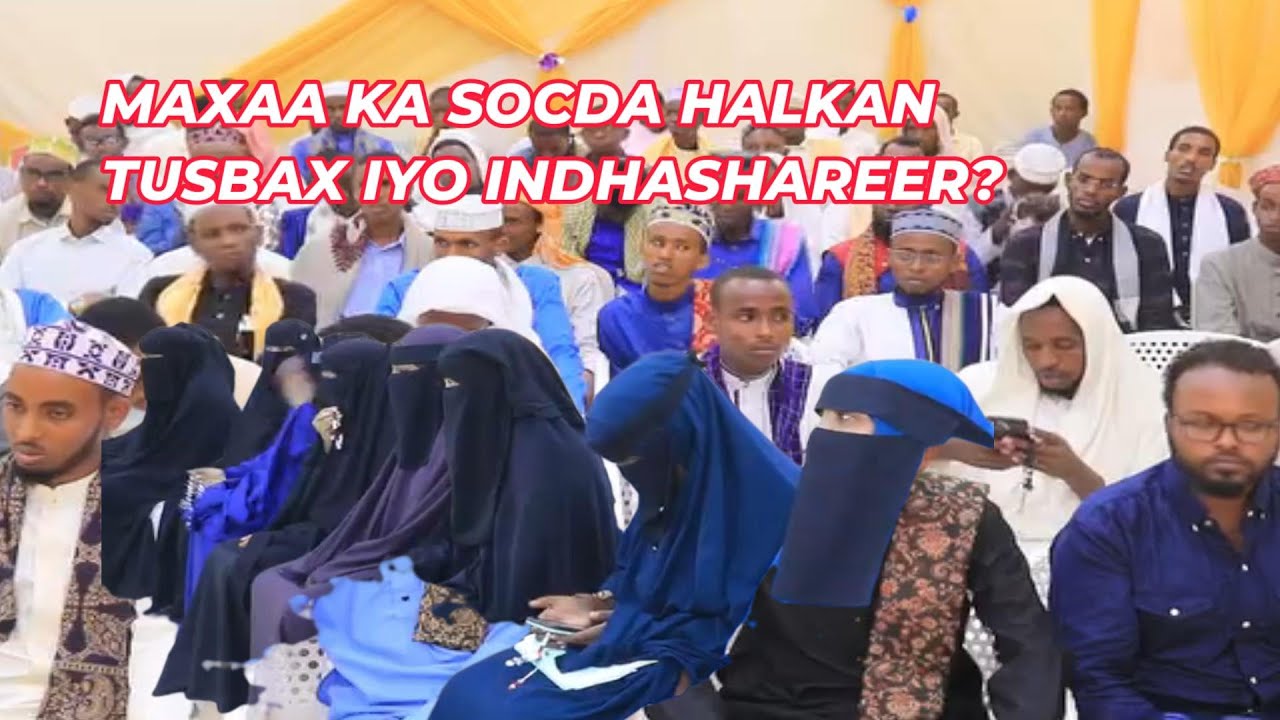 MAXAA KA SOCDA GURICEEL TUSBAX IYO INDHASHAREER WADA SOCDA YAA ...