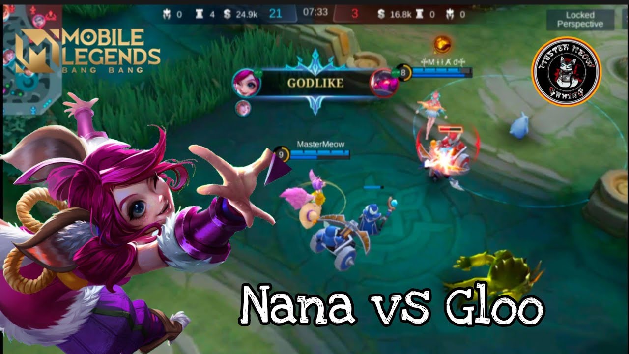 Nana vs Gloo #mlbb #mobilelegends #viral #gaming #mastermeow - YouTube