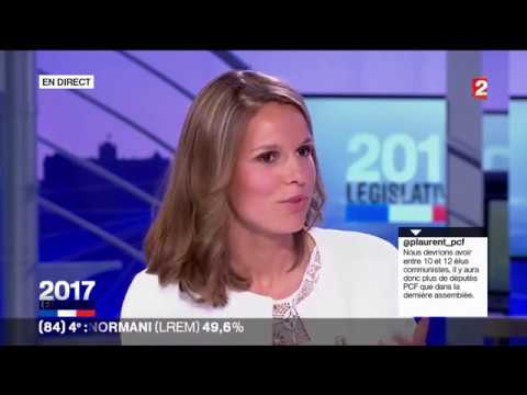 Elections législatives France 2 avec Marie Lebec, 18/06/2017 - YouTube