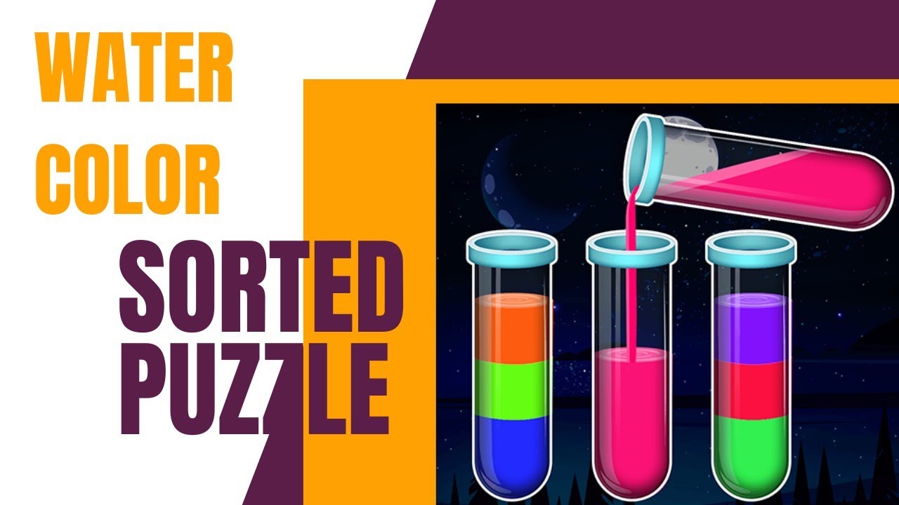 Water color sorted puzzle - Colour sorting game - YouTube