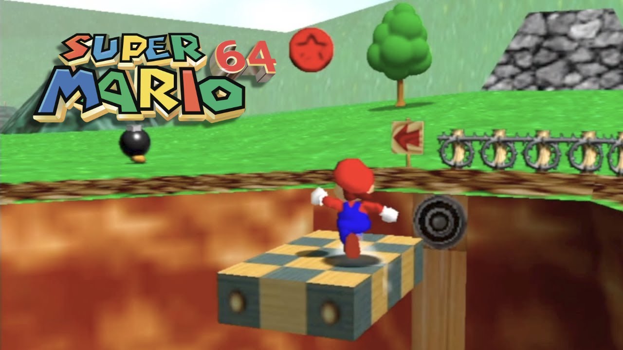 Super Mario 64: Find the 8 Red Coins | Bob-omb Battlefield ...