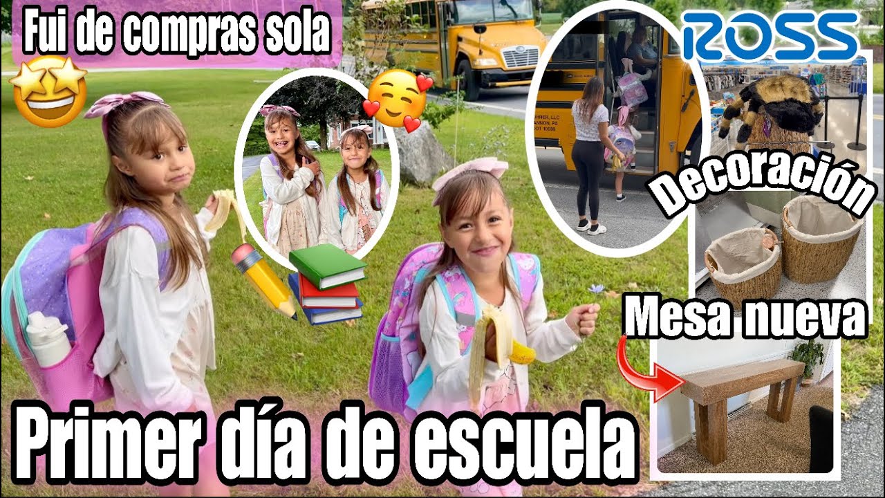 ️📚 PRIMER DÍA DE ESCUELA Y YO YA ME FUI DE COMPRAS🤩 DECORACIÓN PARA MI ...