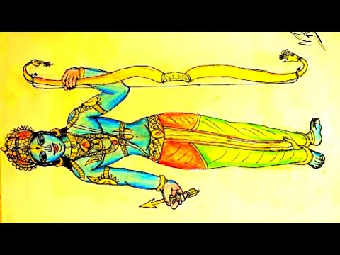 How to draw Lord Vishnu rama Avatara drawing part-2 /very easy for ...