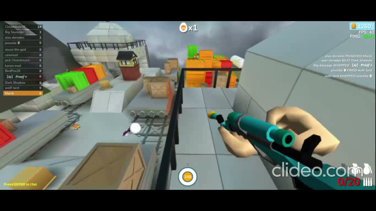 Shell shockers Default Crackshot Game Play - YouTube