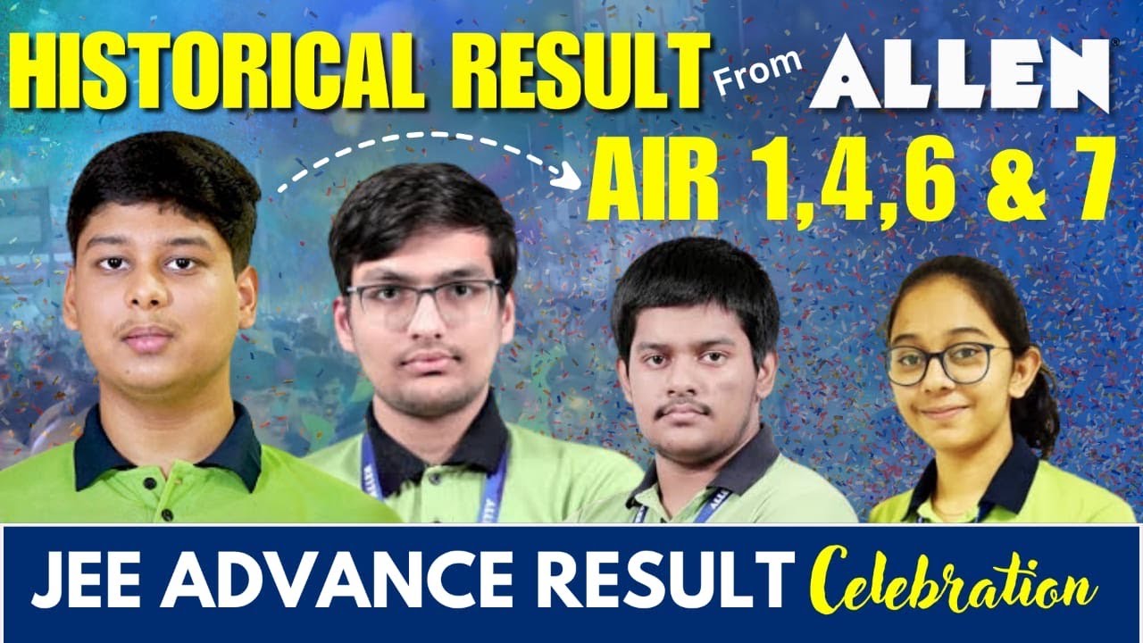 JEE Advanced Result Celebration in Patna | Toppers | AIR - 1, 4, 6 & 7 ...