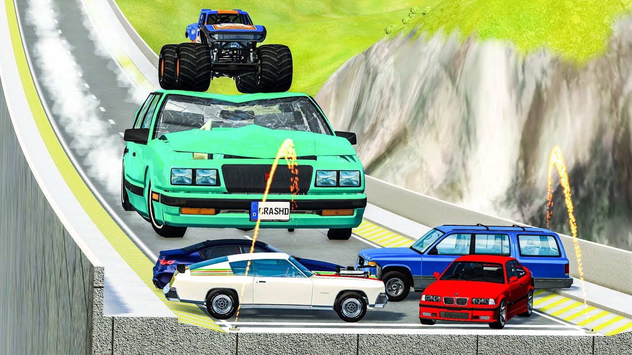 EPIC HIGH SPEED JUMPS & CRASHES #28 - BeamNG Drive Crashes - YouTube