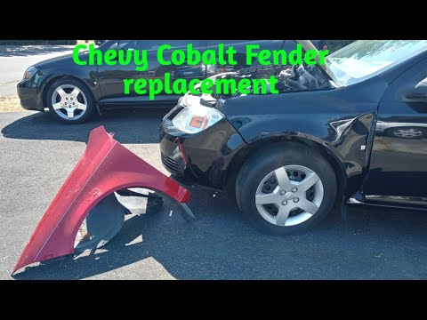 Chevy Cobalt driver side fender replacement - YouTube