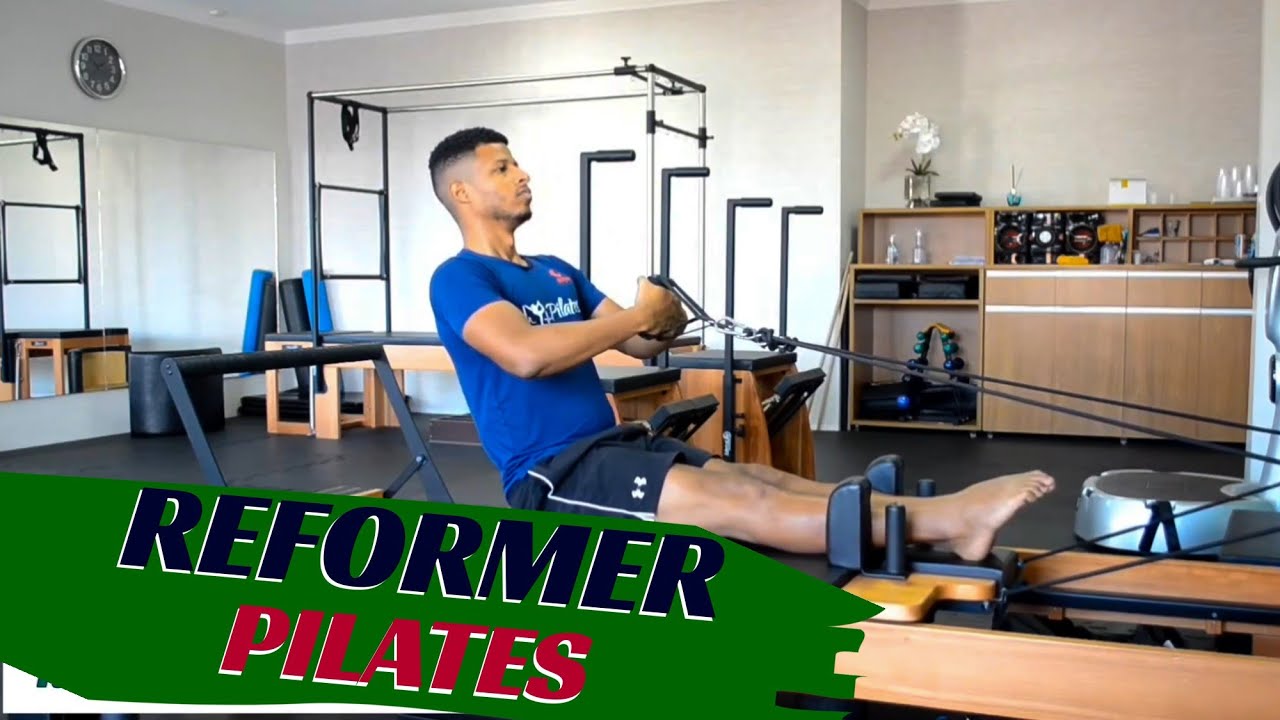 Exercício Intermediário no Pilates Reformer - Rowing 1 e 2 (Round e ...