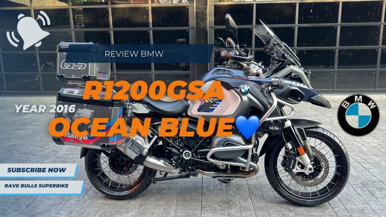REVIEW BMW R1200GS ADVENTURE " OCEAN BLUE " 💙 รถปี2016 ตัวกุญแจ ราคา ...