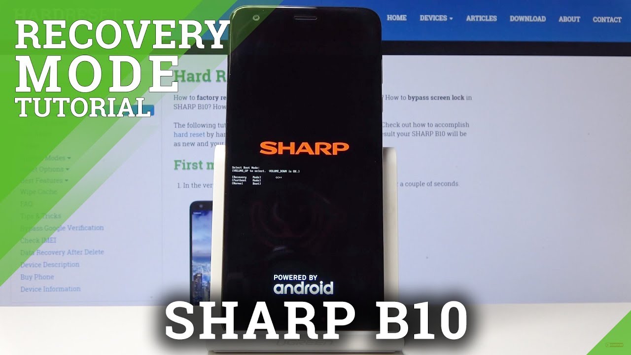 Recovery Mode SHARP B10 - How to Open & Use Recovery Menu - YouTube