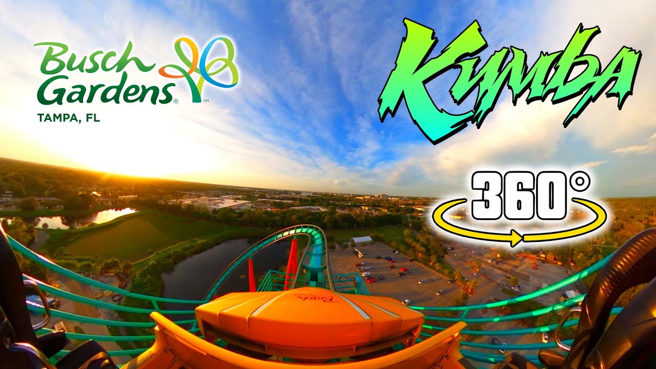 Kumba - Intense Old-school Coaster | VR 360° POV | Front Seat | Busch ...