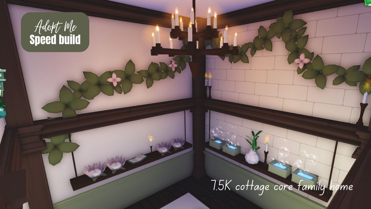 Adopt Me speed build Cottage Core family home under 8k build - main ...