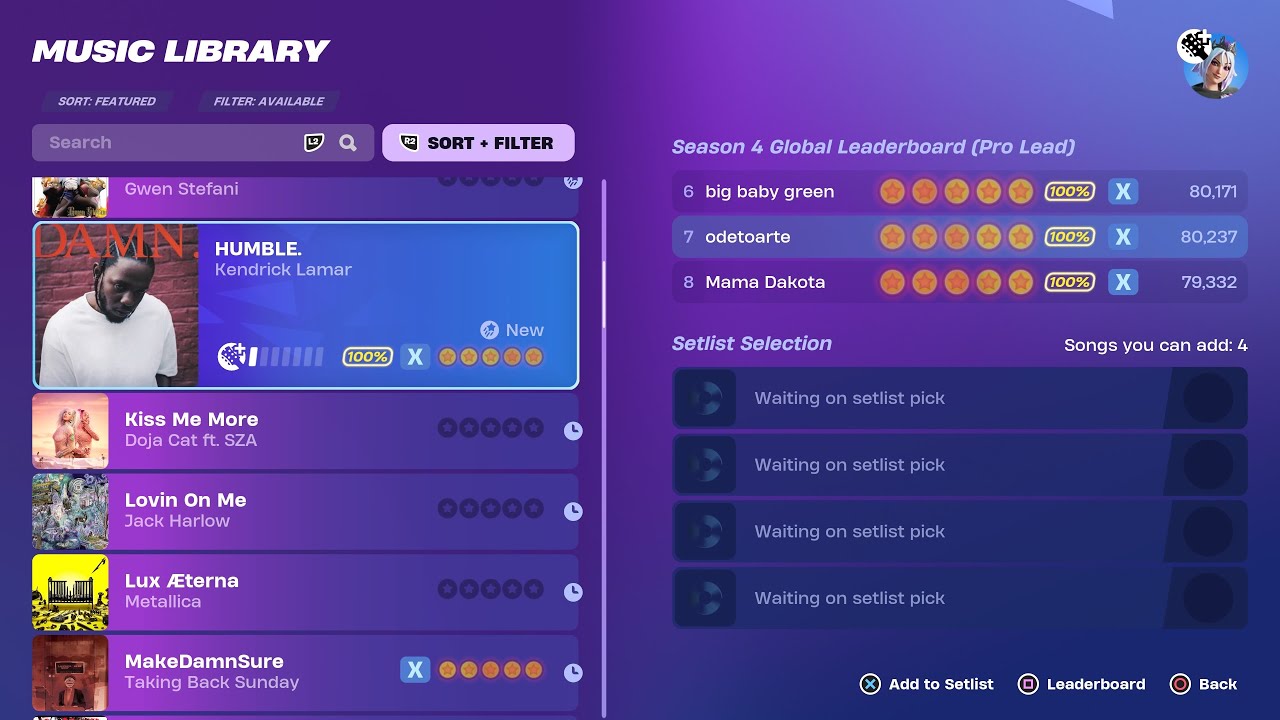 Fortnite Festival - HUMBLE. (Pro Lead Expert Flawless) - YouTube