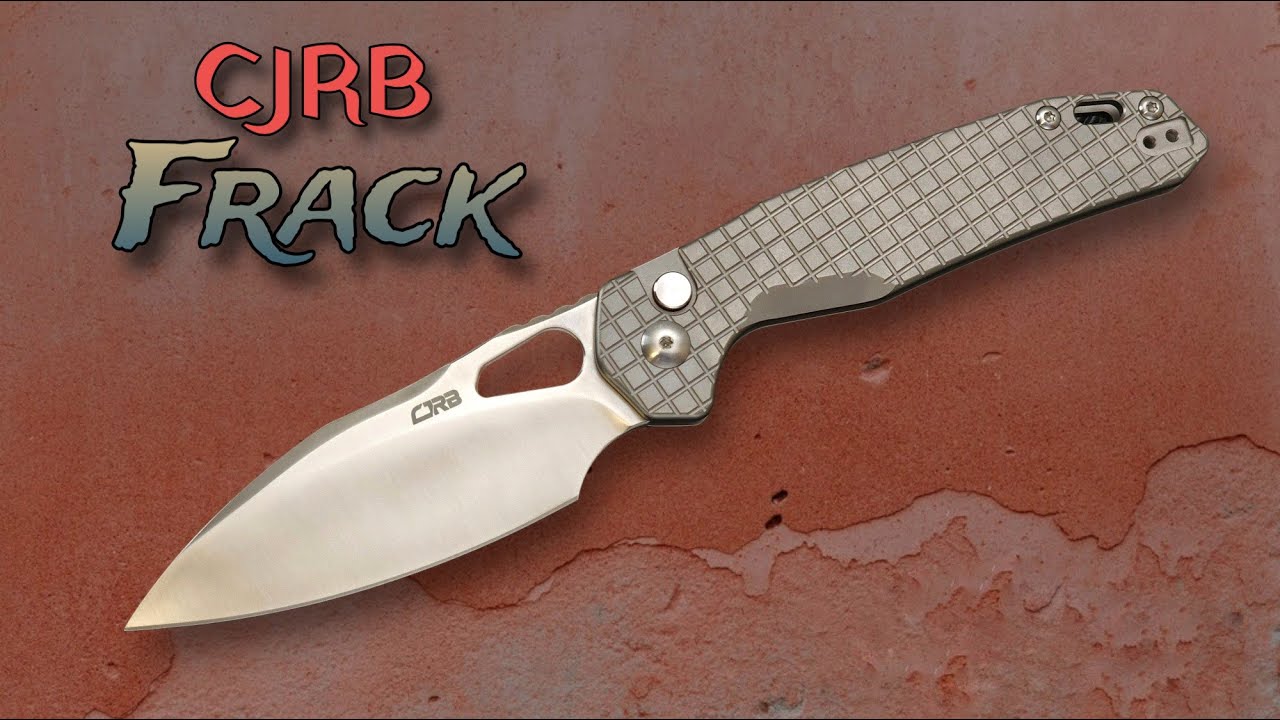 NEW Button Lock from CJRB! The "Frack!" High End Blade & Handle - YouTube