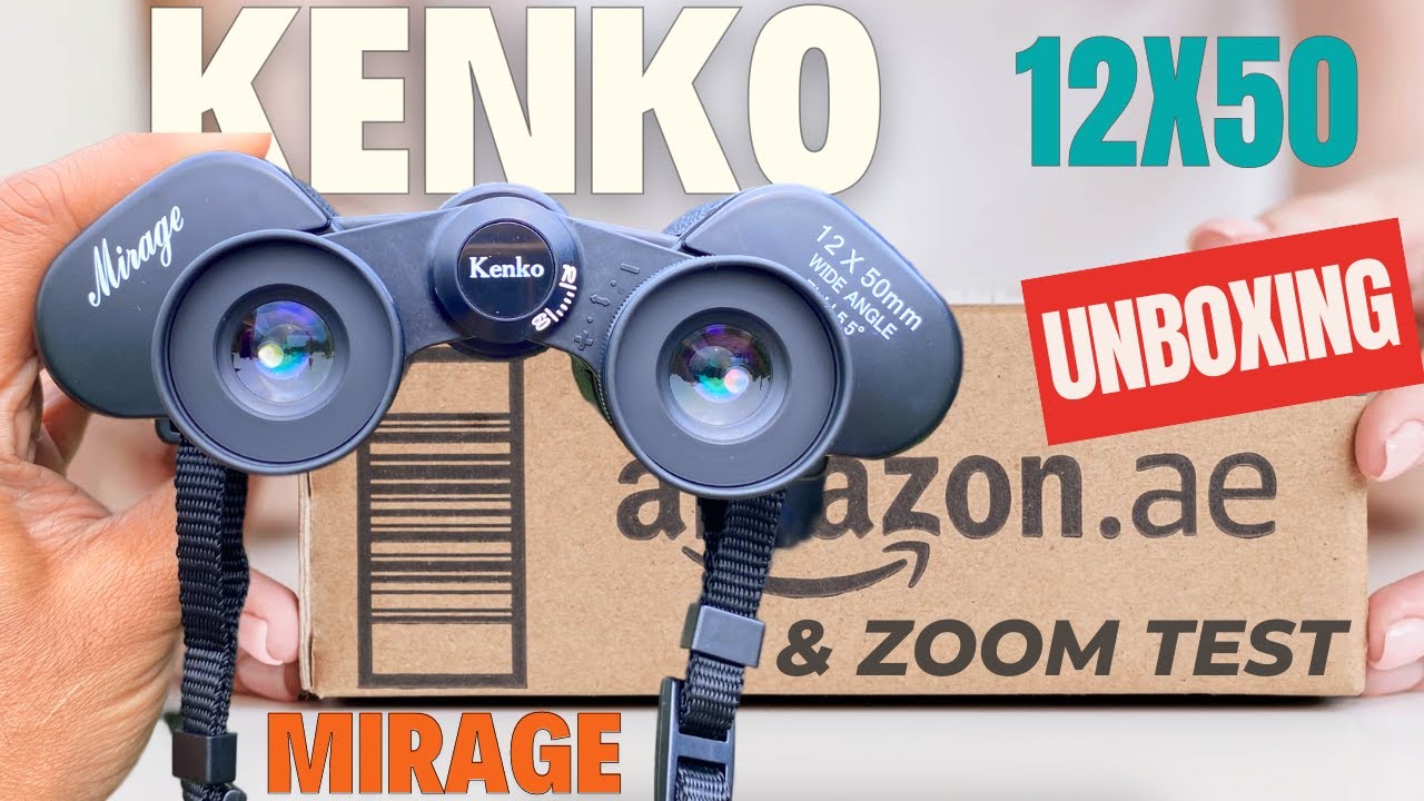 Kenko Mirage 12X50 Binoculars - UNBOXING & ZOOM TEST - YouTube