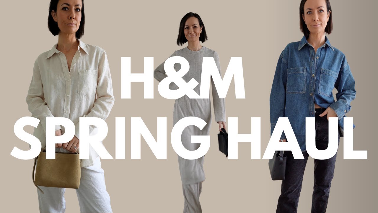 H&M Spring Haul: linen denim and something you wouldn't expect… - YouTube