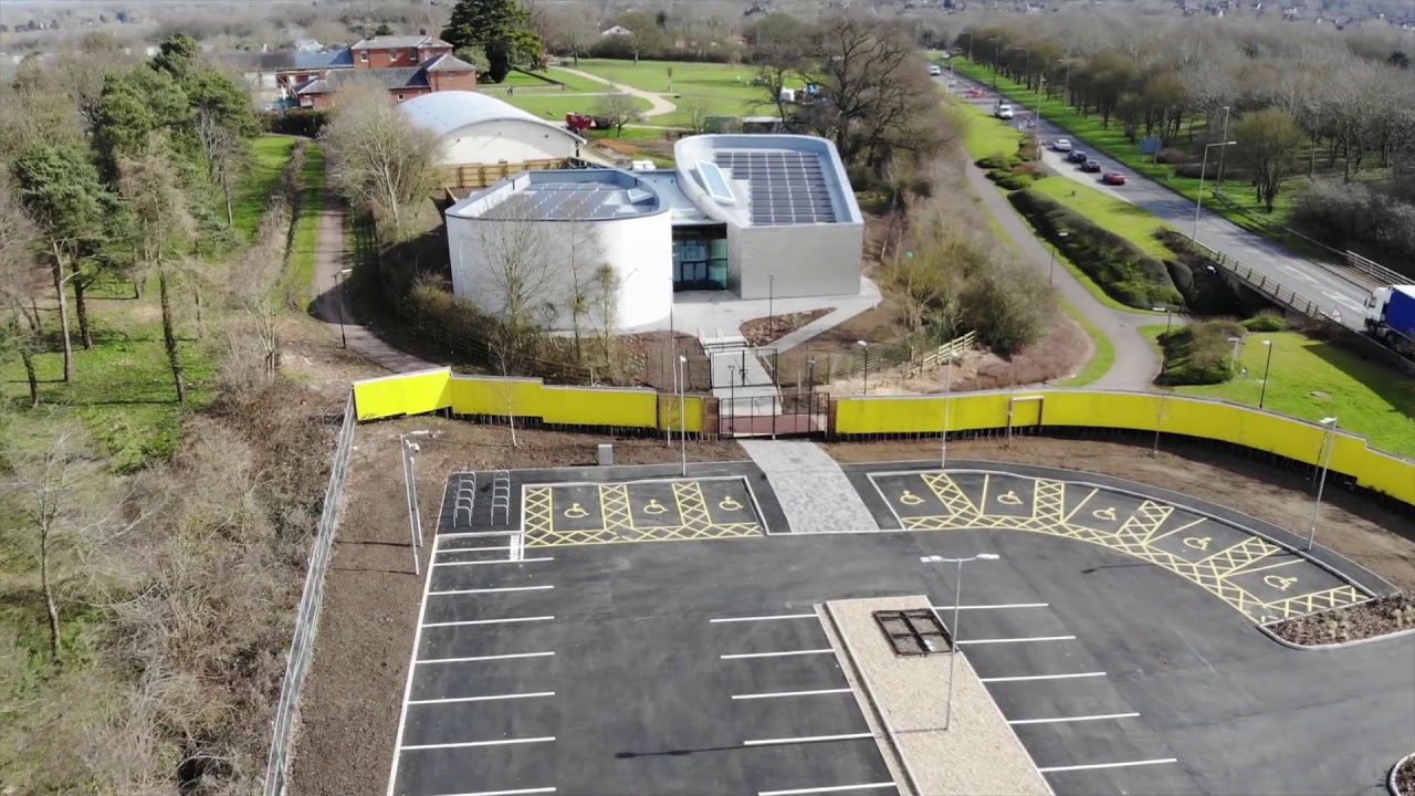 Milton Keynes Museum's new galleries from the air - YouTube