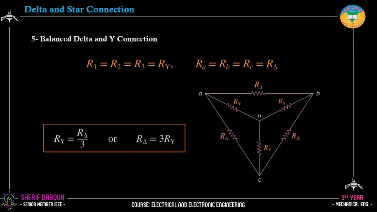 Lecture 3 Delta and Star Connections - YouTube
