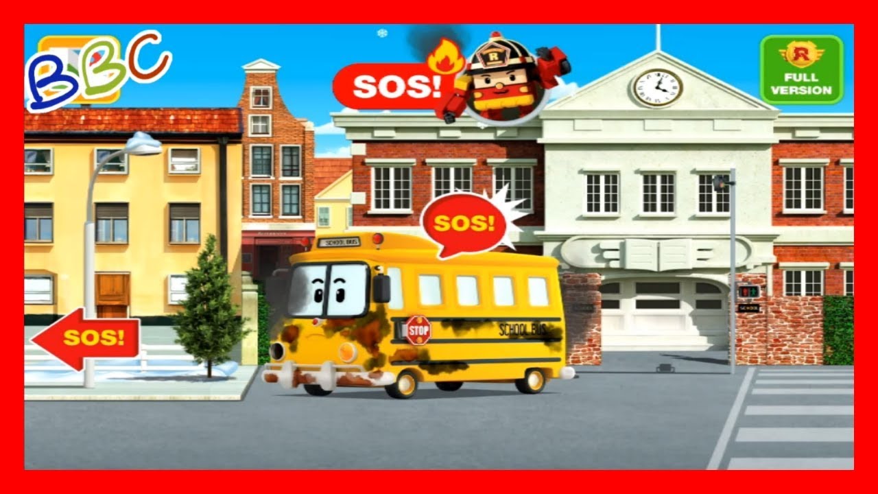 ROBOCAR Poli Cars My City Game(English)-Build & Rescue Christmas Town ...