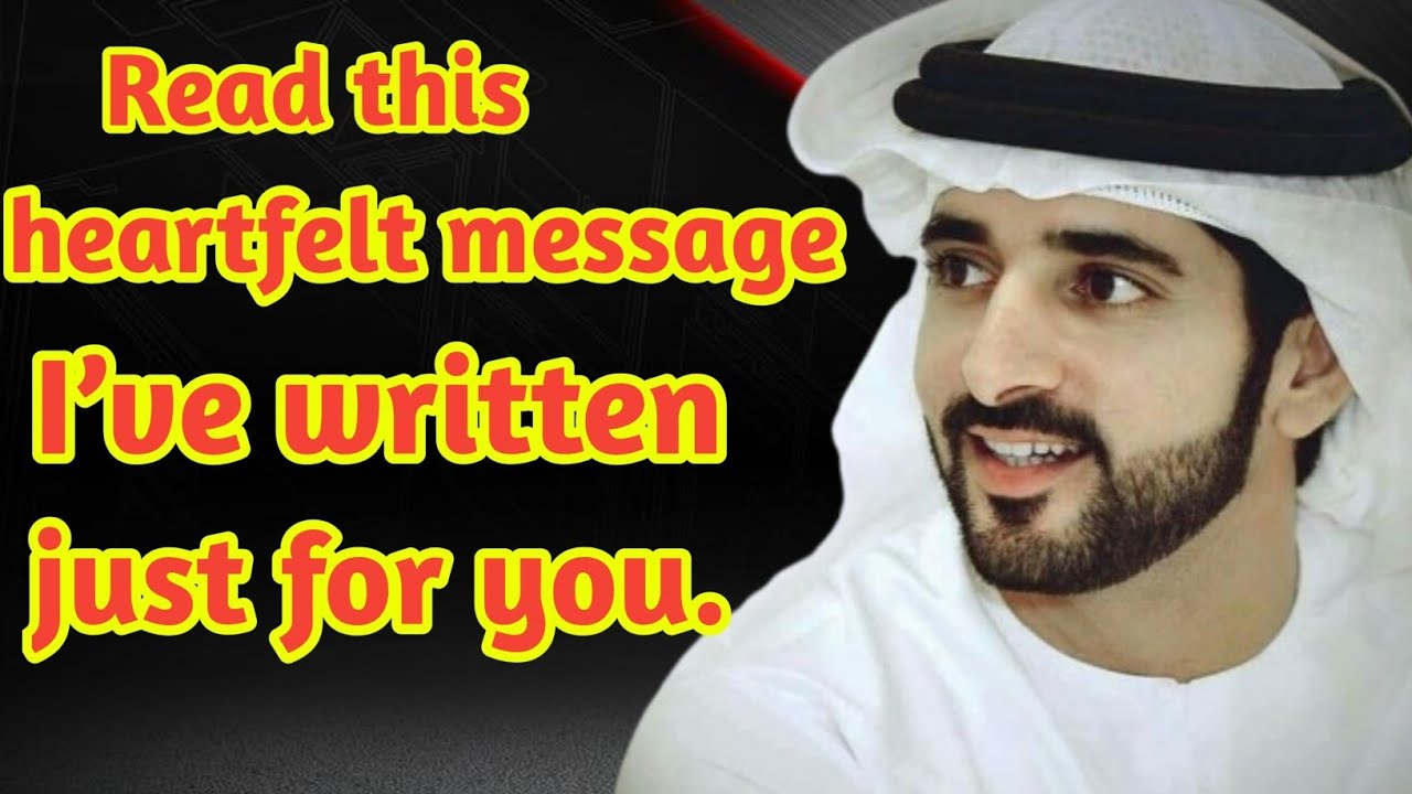 Read this heartfelt message|sheikh hamdan English poetry|fazza poem in ...