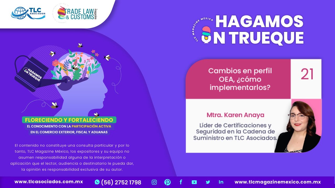 Cambios en el perfil OEA, ¿Cómo implementarlos? impartido por a Lic ...