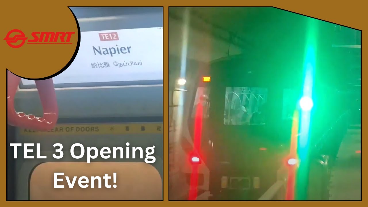 [SMRT] TEL 3 Opening Event: Stevens to Gardens by the Bay - YouTube