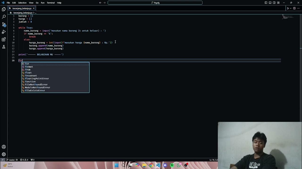 Tugas Pemograman Python - YouTube