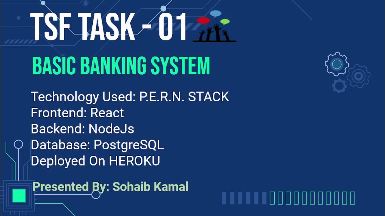 Basic Banking System using PERN STACK | TSF | #GRIPSEPTEMBER2021 | # ...