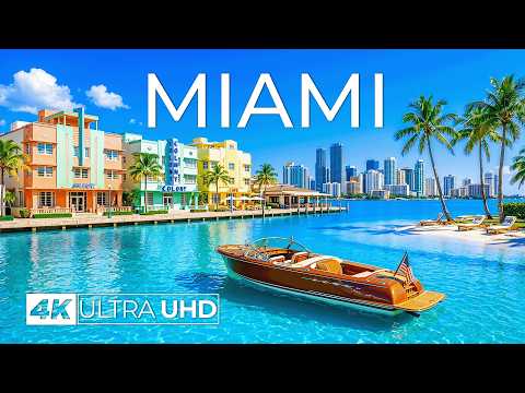 Miami Coastal Vibes in 4K | South Beach, Miami Skyline & Ocean Drive Drone Footage UHD