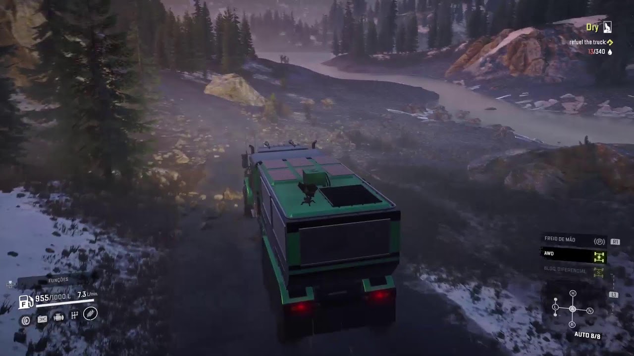 Snow Runner PS5 Mapa Mod Lake Coap América do Norte Region Parte 29 ...