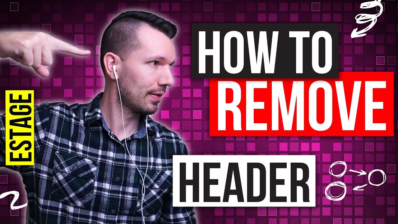 How to Remove Estage Header [ESTAGE WEBSITE TIPS] - YouTube